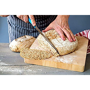 eoocvt 5.1 inch Round Banneton Brotform Bread Dough Proofing Rising Rattan Handmade Basket with Linen Liner Cloth - 13 x 6cm