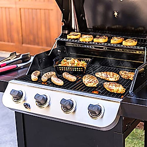 GGC 17 Inch Grill Grates Replacement for Nexgrill 4&5 Burner 720-0830H 720-0783E 720-0670A 720-888N, Kenmore 41516106210, Charbroil 463241113, 2PCS Cast Iron Cooking Grates(17" x 13 1/4" Each)