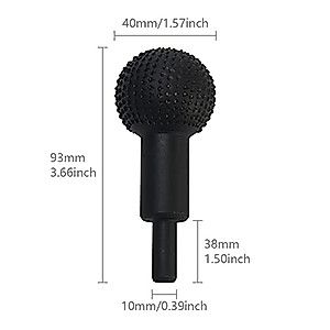 Sphere Rotary Burr,Carbon Steel Sphere Rotary File Rotary Grinding Head,Engraving Woodworking Hand Tool,Ball Gouge Angle Grinder Attachments,for Deburring Grinding Carving Polishing(40mm)