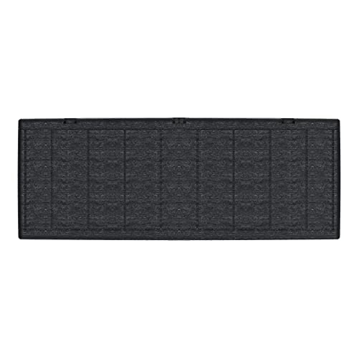 Duramax 71 Gallon Outdoor Furniture Organizer Storage Box Bench with Wheels and Side Handling Grip for Patio, Deck, and Garden, Brown