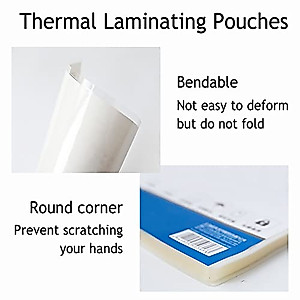 Xilion Laminating Sheets 3 Mil Clear Thermal Laminating Pouches, 8.9 x 11.4-Inch, Letter Size Sheet, 200-Pack