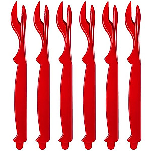6Pcs Crab Legs Crackers - Crackers Picks Tools Set for Lobster, Crab, Crawfish, Prawns, Shrimp, Easy Opener Shellfish picks knife, Seafood Tools with Bag
