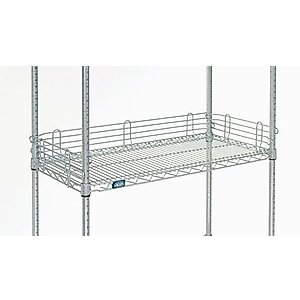 Nexel Wire Shelf Ledge, 48"W x 4"H, Chrome