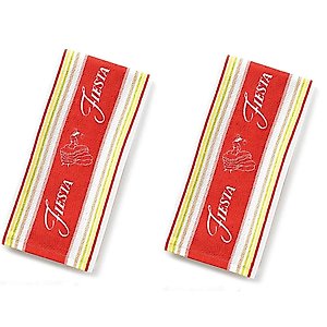 Fiesta Kitchen Towel [Set of 2] Color: Scarlet