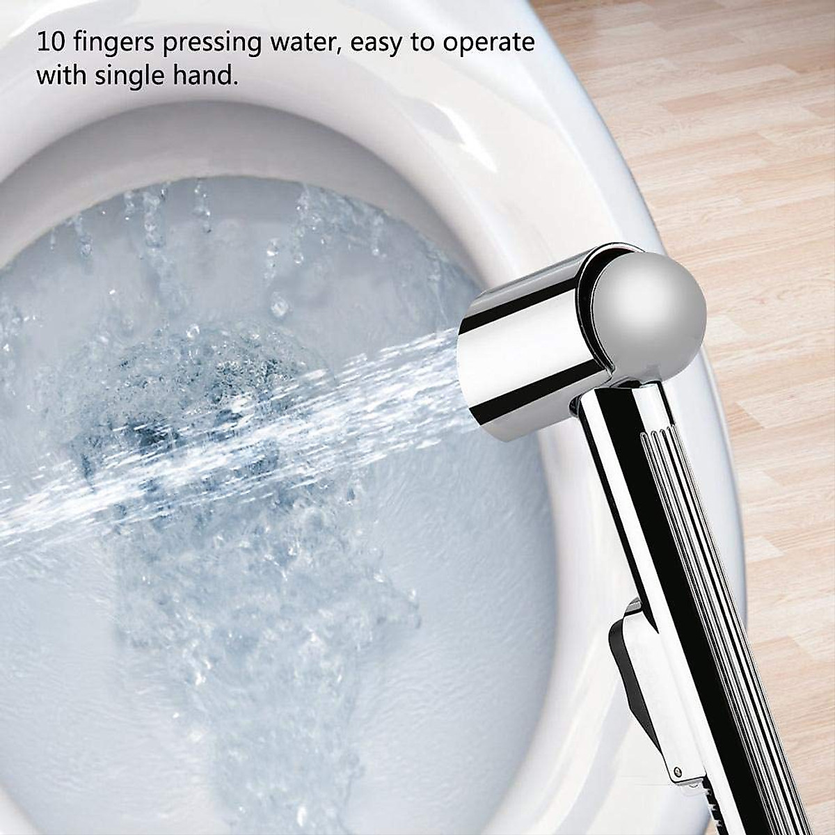 Boquite Bidet Sprayer Head, Bathroom Hand Shower, Bidet Sprayer, ABS Shattaf Douche Bidet Hand Held Chroming Shower Head Spray