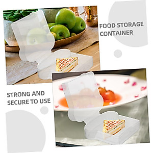 PRETYZOOM Small Containers for Food Sandwich Holder Airtight Bread Storage Box Sandwich Case for Homemade Bread Preservation