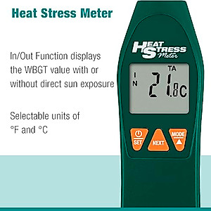 Extech HT30 Heat Stress WBGT Meter , black
