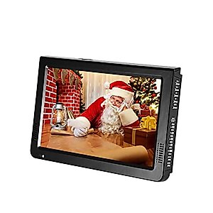 Acogedor 10" Portable HDMI Small TV, ATSC Car TV Digital Television Smart TV, 1080P HD Video Player with USB/TF Card Slot, Bracket, Built-in Rechargeable Battery