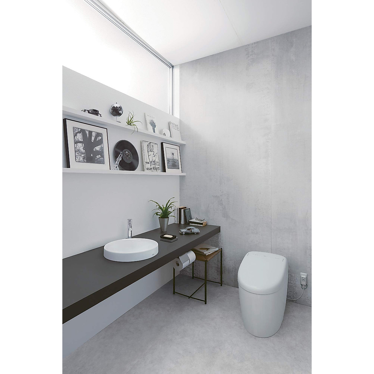 TOTO MS988CUMFG#01 NEOREST RH Dual Flush 1.0 or 0.8 GPF Toilet with Intergeated Bidet Seat and EWATER White-MS988CUMFG, Cotton White