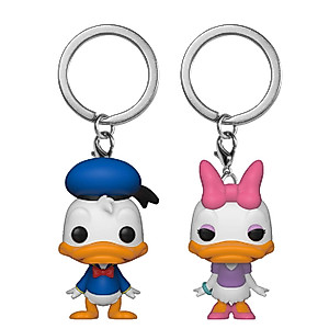 Funko Pop! Keychain: Donald & Daisy 2 Pack Toy, Multicolor