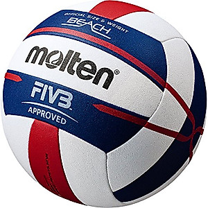 Molten FIVB Approved Elite Beach Volleyball Red/White/Blue