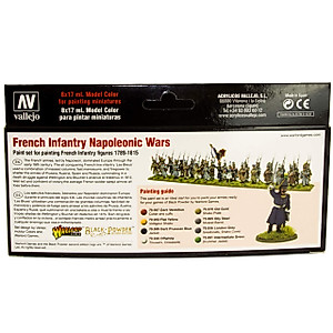 French Napoleonic Paint Set (8) (boxed Vallejo)