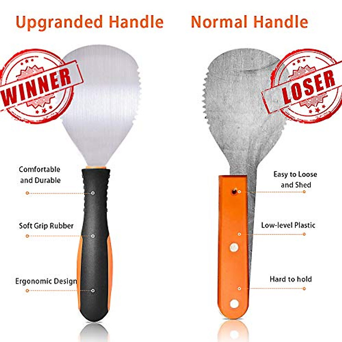 GoStock Pumpkin Carving Kit, Upgrade Soft Grip Rubber Handle 9 Pieces Pumpkin Carving Tools Set Heavy Duty Stainless Steel Masters Carving Kit with Zipper Bag for Halloween Jack-O-Lanterns