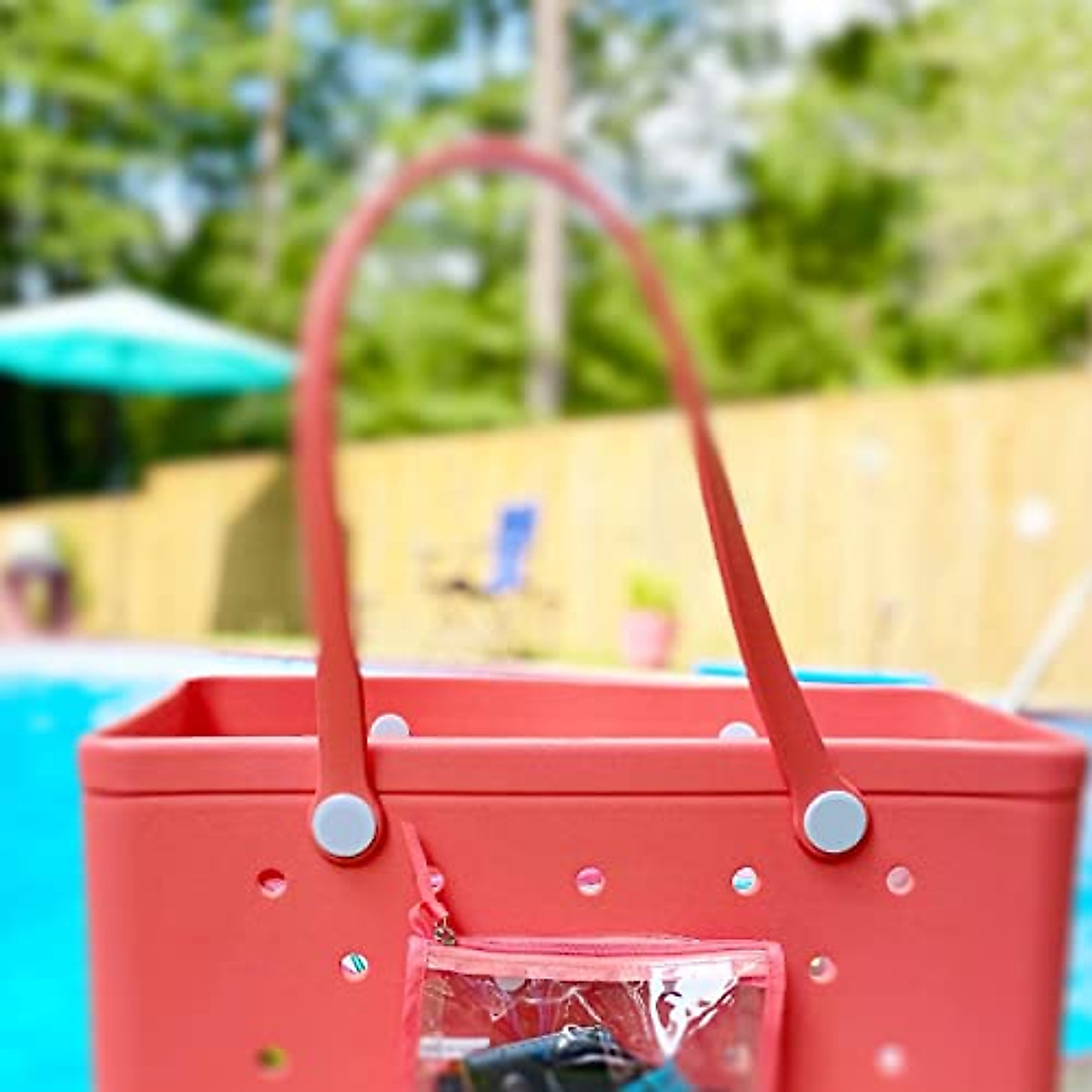 4-Pack Replacement Rivets Large Beach Bag Straps Button Repair Rivet Rubber Tote Bag Handles Buckle Accessories Standard and Oversized XL Pool Bag for Women