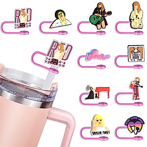 Cuiting 10PCS Taylor Straw Cover Cap for Stanley 10mm Straw Toppers for 30&40 Oz Tumbler Cup Accessories