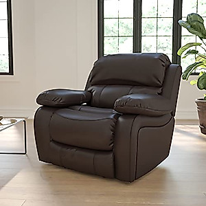 Flash Furniture Kyle Brown LeatherSoft Rocker Recliner