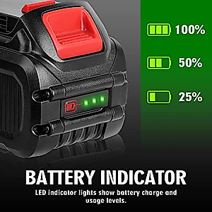 Jialitt DCB606 DCB609 9.6Ah Replacement for Dewalt 20V/60V MAX Battery, Compatible with DewaIt 120V DCB606-2 DCB609 DCB612 DCB205 DCB200 Cordless Power Tools Lithium-Ion Batteries and Chargers