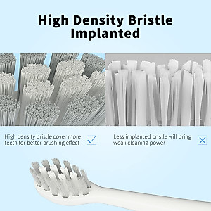 Replacement Toothbrush Heads Compatible with TAO Clean Electric Toothbrush Replacement Heads,5 Pack,White