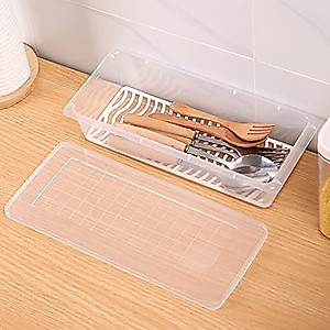 Storage Box Prevents Odor Sturdy Rectangular Plastic Drain Storage Box for Unisex S