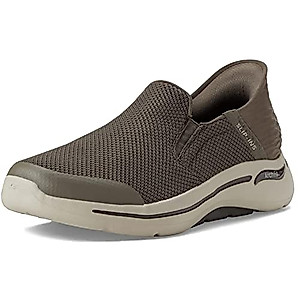 Skechers Men's Gowalk Arch Fit Slip-Ins-Athletic Slip-On Casual Walking Shoes with Air-Cooled Foam Sneaker, Taupe, 10.5