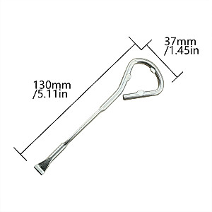 ZRM&E 2 Pcs Metal Paint Can Opener Paint Bottle Opener Steel Paint Can Opening Tool, Sliver