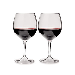 GSI Outdoors Nesting Red Wine Glass Set for Compact Storage and Comfortable Drinking, 15 fl. oz., 79312