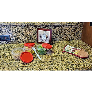 Durx-litecrete (10 Ounce 10 Pack Twist cap Deli Containers Clear Bottom With Blue Top Screw on Lids Twist Top Food Storage Freezer Containers