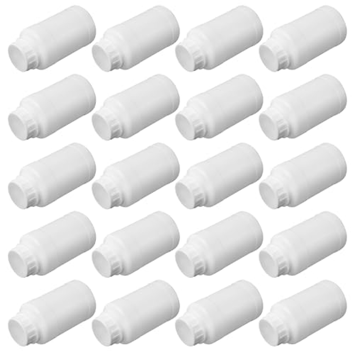 Othmro 20pcs 8.45oz/250ml Plastic Bottles, Lab Chemical Reagent Bottle, Length 119mm Wide Mouth Laboratory Reagent Bottle, Sample Sealing Liquid Storage Container for Food Stores White