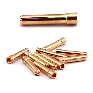 WeldingCity 10-pcs Stubby Collets 10N24S (3/32") for TIG Welding Torch 17, 18 and 26 Series in Weldcraft Lincoln Miller ESAB Weldcraft CK (10-PK)