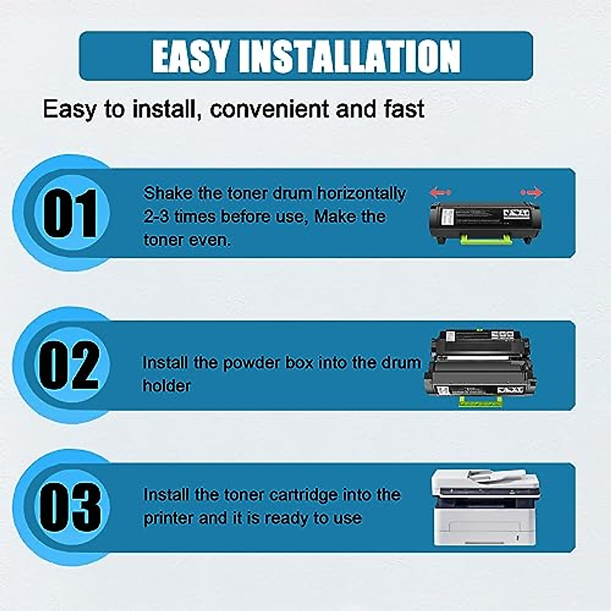 RIOMAN TNP36 TNP39 Toner Cartridge Compatible with Chip Replacement for Konica Minolta High Yield Compatible for Konica Minolta Bizhub 3300PP Toner Printers