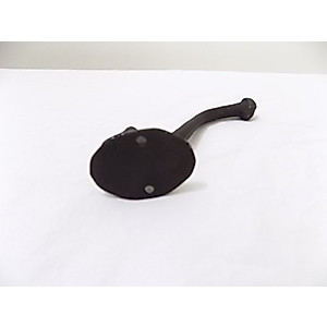 8 Coat Hooks Cast Iron Black School Style Mission Hat Hook Hall Tree Acorn Hook