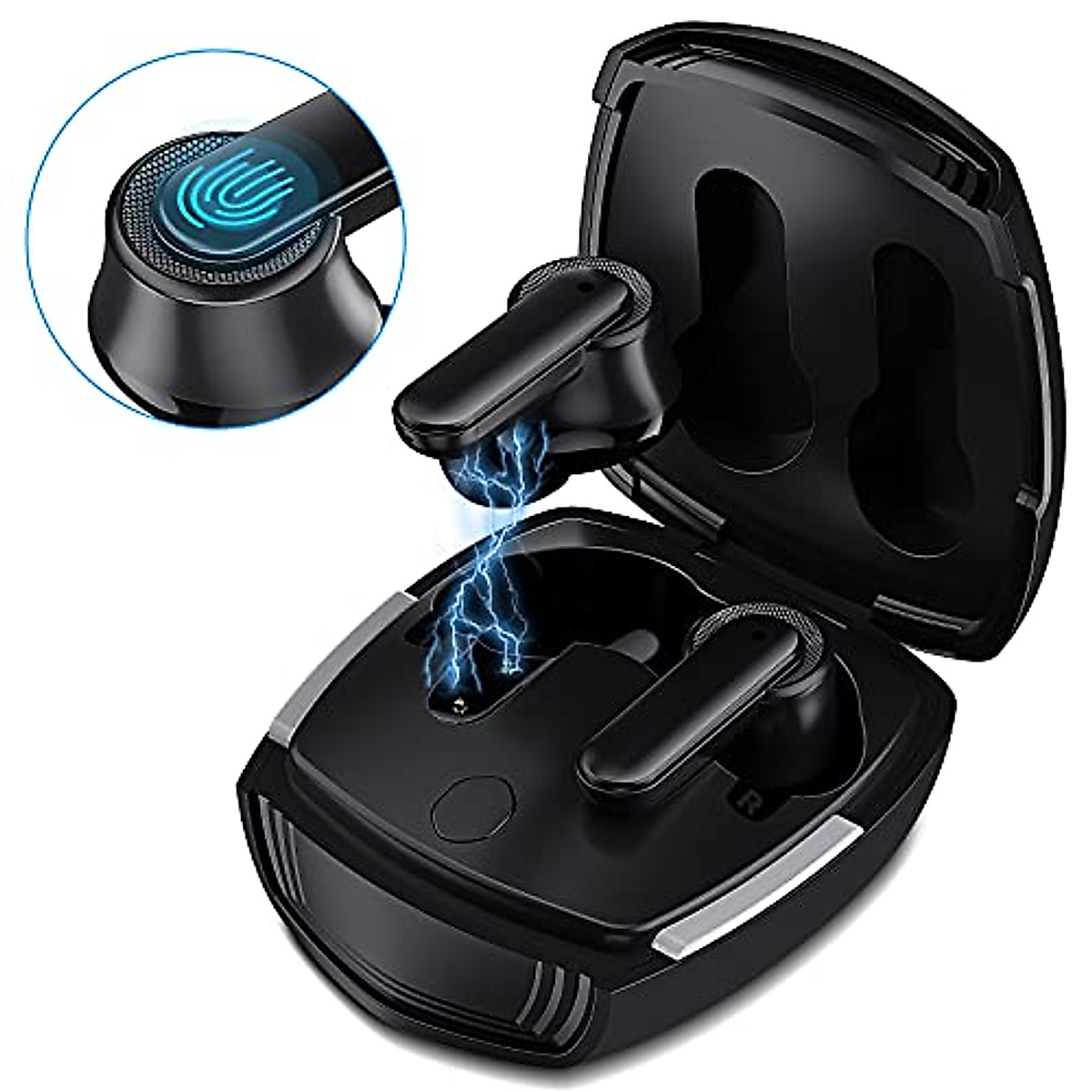 Wireless Earbuds, TITACUTE Bluetooth 5.3 Headset in-Ear Headphone Deep Bass Noise Canceling Earphone for Samsung Galaxy S23 Ultra A53 A14 S22 S21 S20 for iPhone 13 Pro Max 14 12 11 Google Pixel 6 7 6a