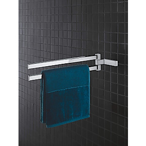 Grohe 40768000 Selection Cube Double Towel-Bar, Polished Chrome