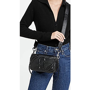 Marc Jacobs Women's The Moto Shot 21 Camera Bag, Black, One Size