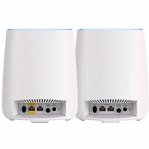 NETGEAR Orbi Compact Wall-Plug Whole Home Mesh WiFi System - WiFi router and wall-plug satellite extender with speeds up to 2.2 Gbps over 3,500 sq. feet, AC2200 (RBK20W)