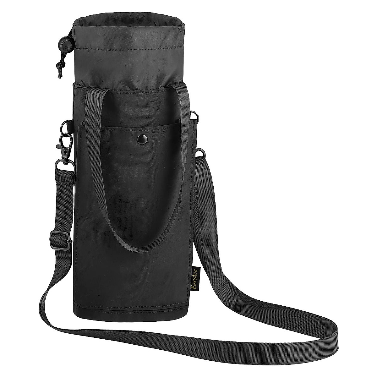 EasyAcc Water Bottle Holder Bag Strap Carrier,for 12/25/32/40 oz Universal Water Bottles[With Handle/Crossbody/Front Pockets] Water Bottle Accessories for Walking Hiking Camping Travel