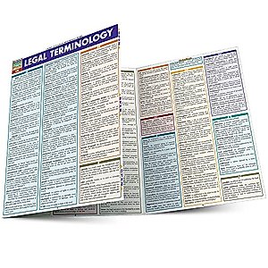 Legal Terminology QuickStudy Laminated Reference Guide (QuickStudy Law)