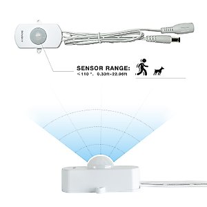 Sensky BS010W DC 12v to 30v PIR Motion Activated Sensor Switch DIY LED Lighting ( Delay Time, Sensor Distance Adjustable )