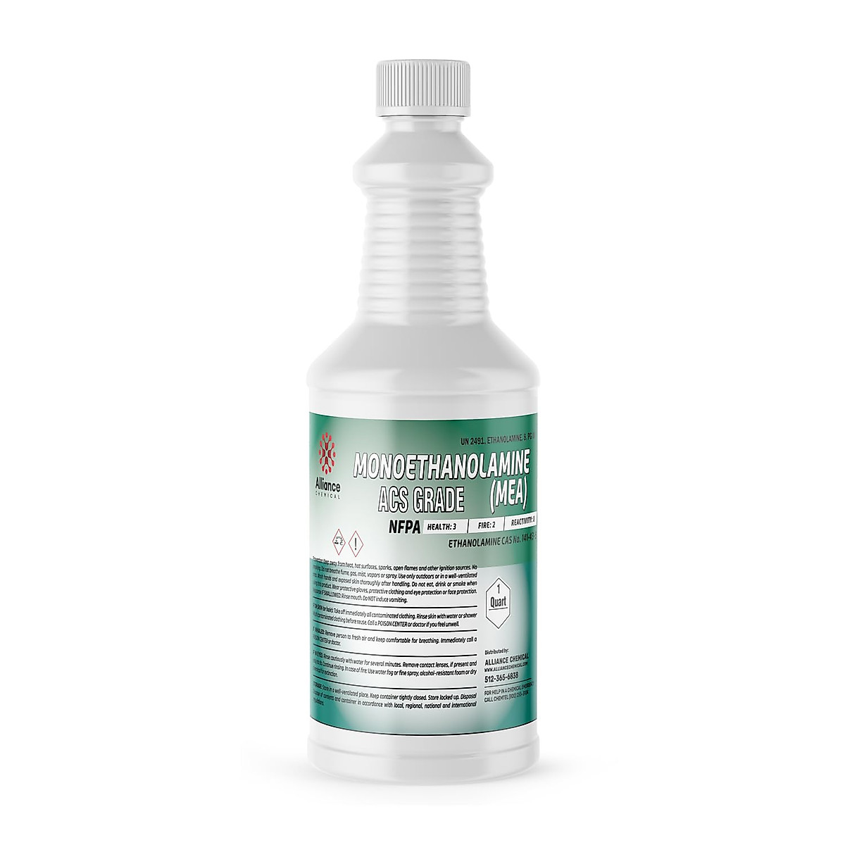 Monoethanolamine (MEA) ACS Grade - 1 Quart Bottle