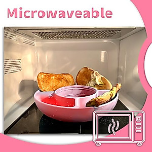 BELL BEAR Snack Bowl For stanley Cup Accessories，For stanley 40 oz tumbler with handle，simple modern 40 oz tumbler Accessories，Snack Bowl Combo (pink)