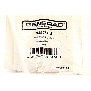 Generac 52858GS Lawn & Garden Equipment Nut Genuine Original Equipment Manufacturer (OEM) Part