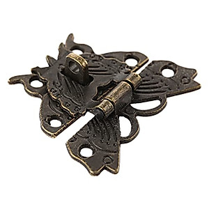 CXDTBH 1Pc Decorative Jewelry Wood Box Hasp Lock Latch Antique Box Latch Vintage Hardware for Furniture Drawer with Screws