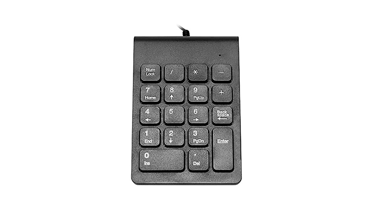 Spacesea USB Wired Numeric Keypad - 18 Keys for Comfort