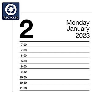 AT-A-GLANCE 2023 Daily Desk Calendar Refill, 3-1/2" x 6", Loose Leaf, Recycled (E717R50)