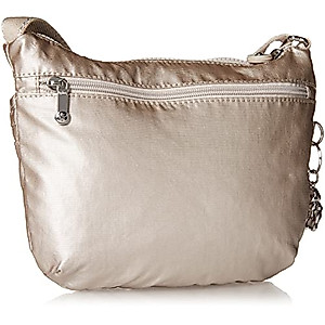 Kipling womens WomenÂ’s Arto Small Bag, Lightweight Everyday Purse, Casual Nylon Shoulder Crossbody Bag, Metallic Glow, 9.75 L x 8.25 H 1.25 D US