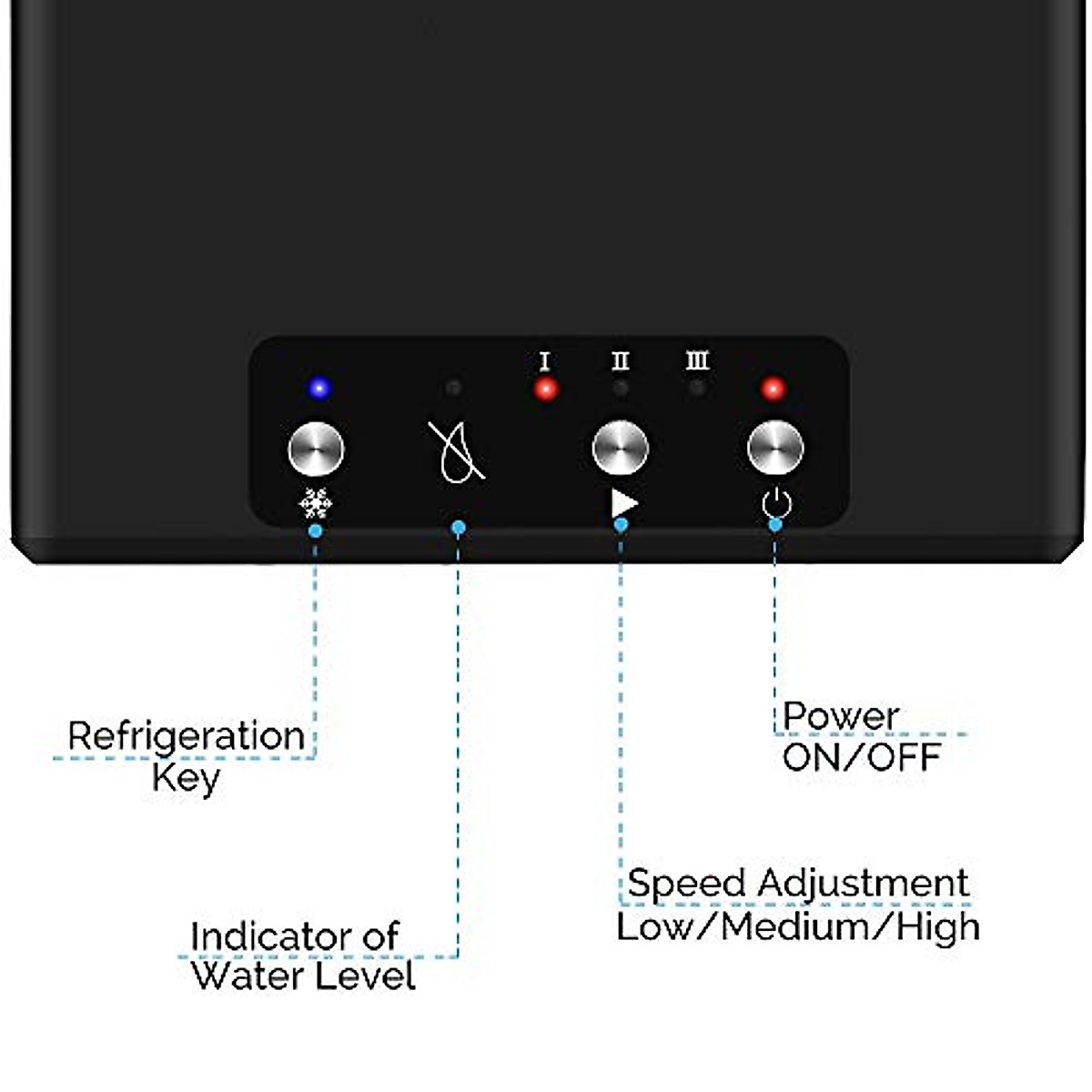 Portable Air Conditioner Fan, KUUOTE Personal Space Air Cooler Quiet Desk Fan Mini Evaporative Cooler Misting Fan Small Table Fan Air Circulator Humidifier for Small Room Home Office Bedroom, Black