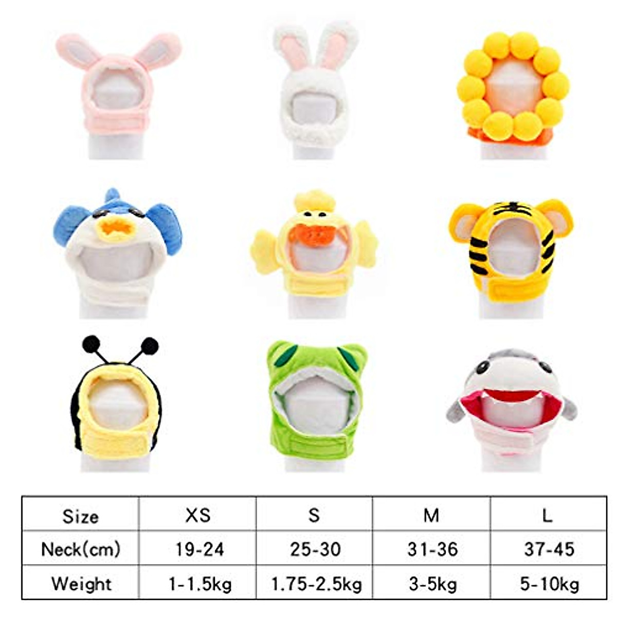 balacoo Pet Costume Hat Cat Shark Headdress Warm Winter Dog Hat Cat Headgear for Cosplay Puppy Dress Up S