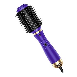 Afunti Hair Dryer Brush One-Step Hot Air Brush, 3 in 1 Hair Curler Straightener Blow Dryer, Negative Ion Reducing Frizz and Static, 1200W Hair Comb Styler Kit ​for All Hair Types