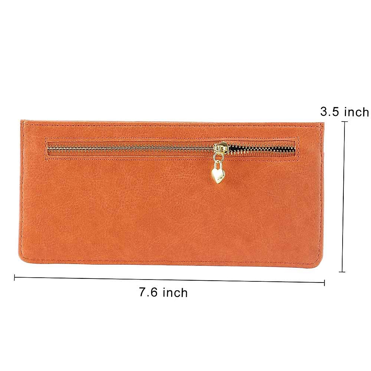 XEYOU Women's Credit Card Wallet Slim Long Zipper Pocket Purse for Coin, Receipt Multi-function Card Wallet for Ladies