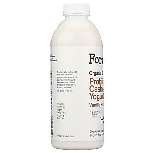 FORAGER PROJECT Organic Vanilla Cashew Drinkable Yogurt, 28 FZ